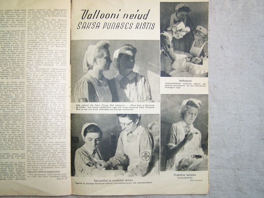 German WW2/Waffen SS propaganda magazine, printed in Estland, 1944 ...