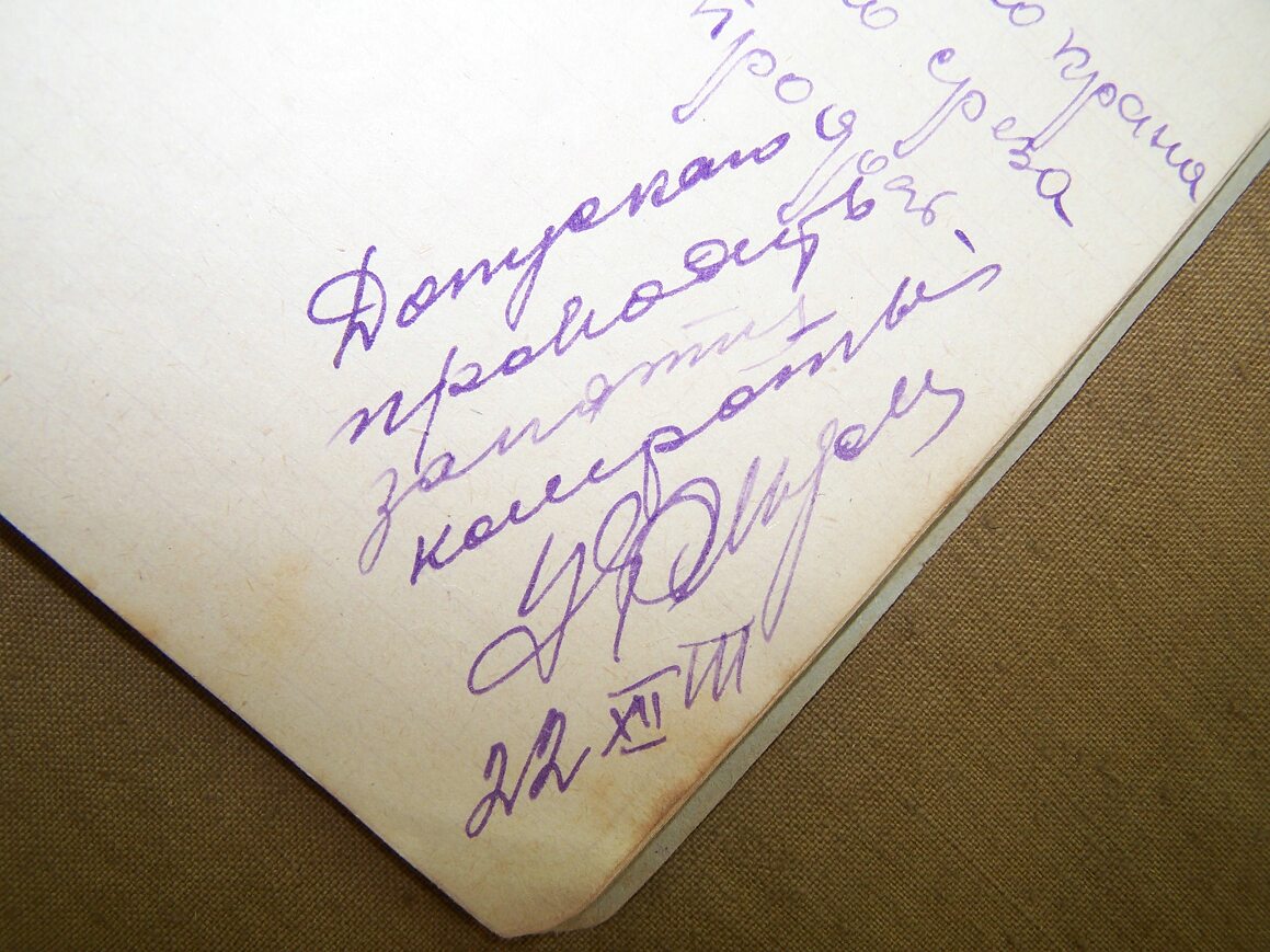 Set of the WW2 papers, summery notebooks and manuals belonged to the ...